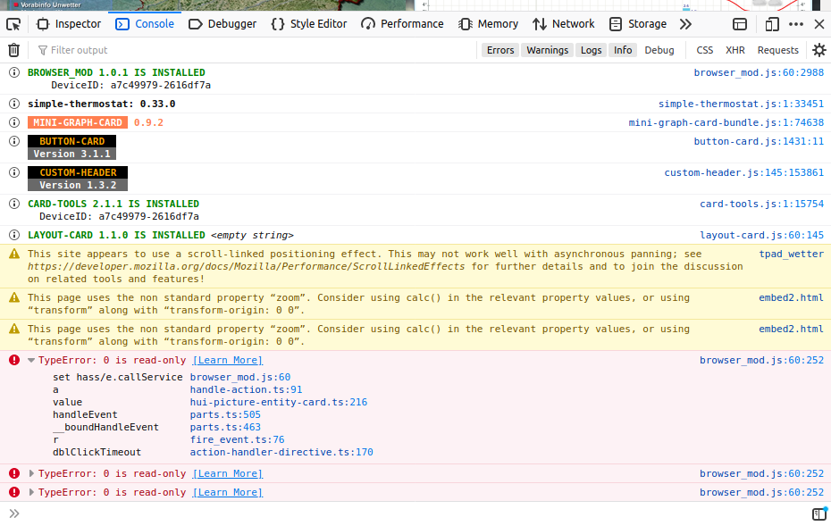 Issues with 0.106 · Issue #61 · thomasloven/hass-browser_mod · GitHub