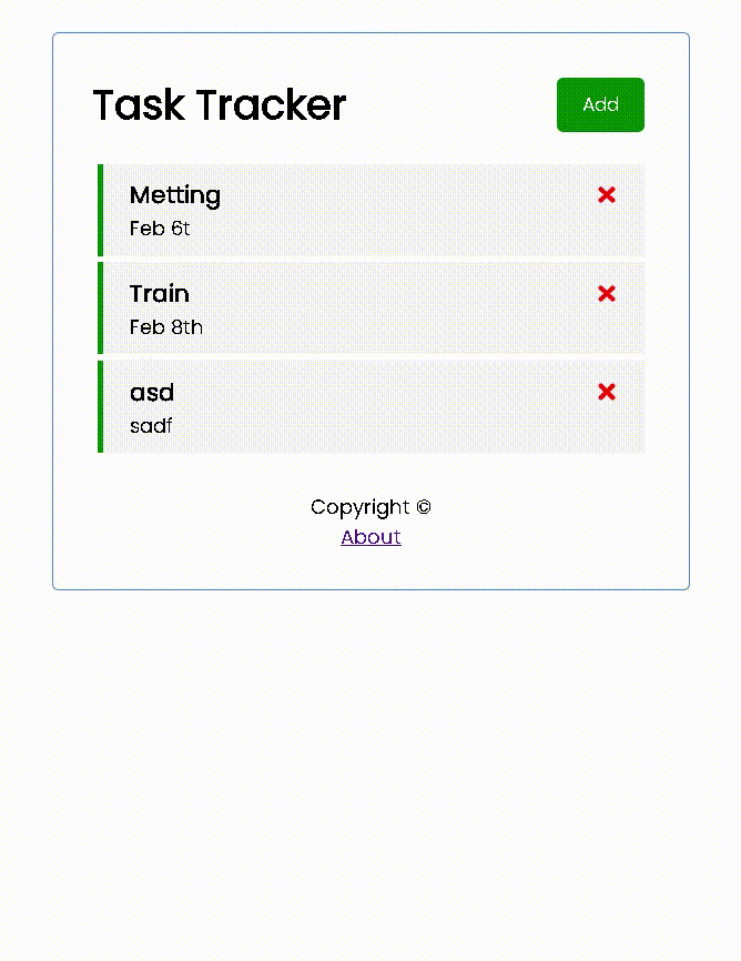 GitHub - omri1230/react-task-tracker: develop a task tracker that can ...