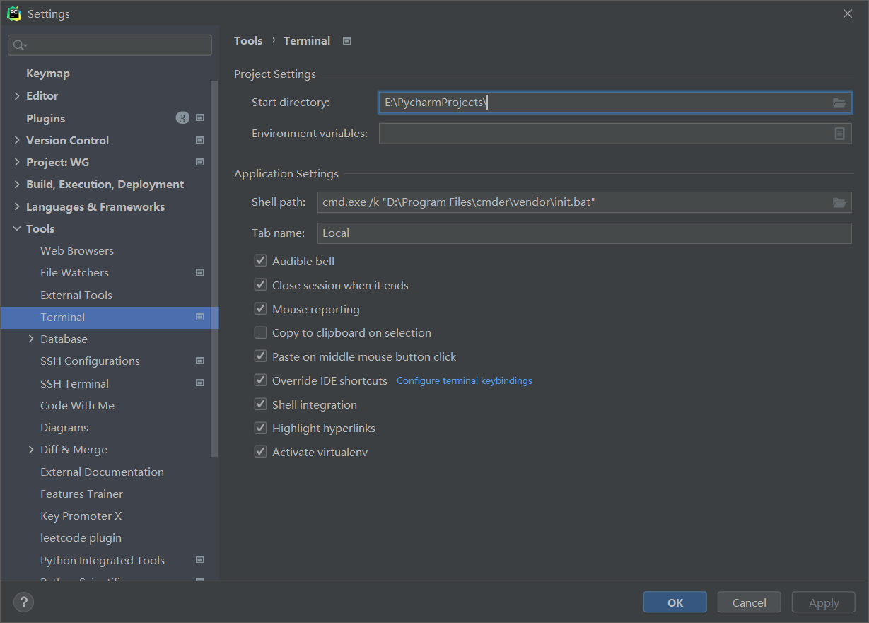 How To Use Terminus As Shell In Vscode Or Pycharm Terminal Issue 