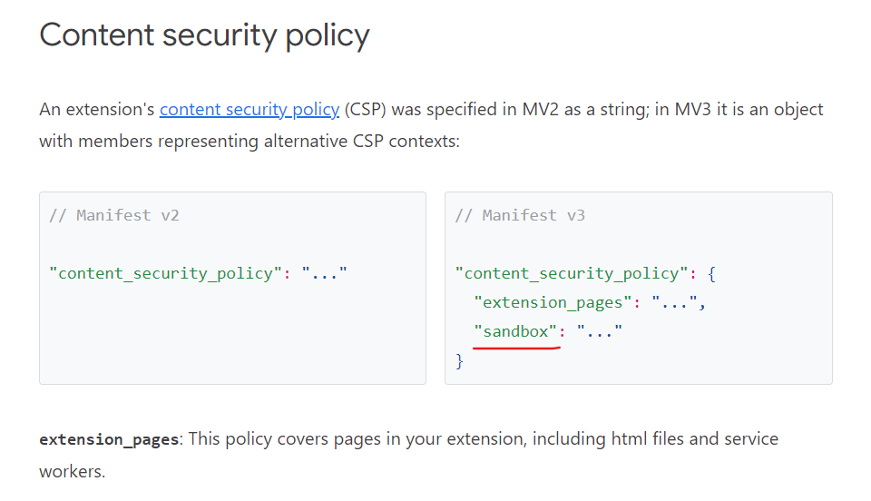 Extensions CSP page redirects to apps version · Issue #536 · GoogleChrome/developer.chrome.com ...