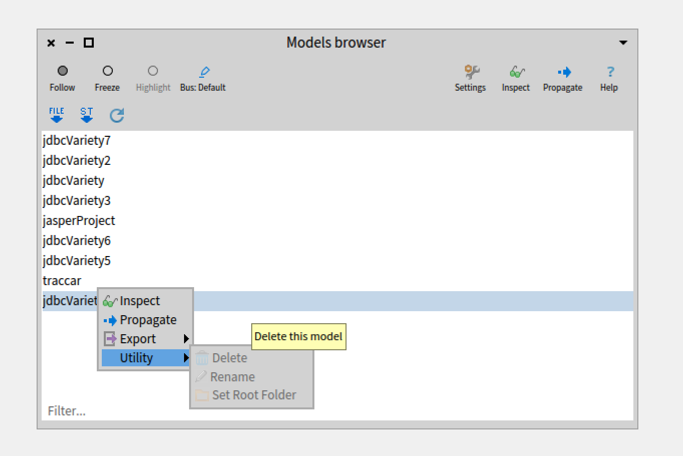 Models Browser: Utilities are disabled when stubs are filtered out · Issue #711 ...