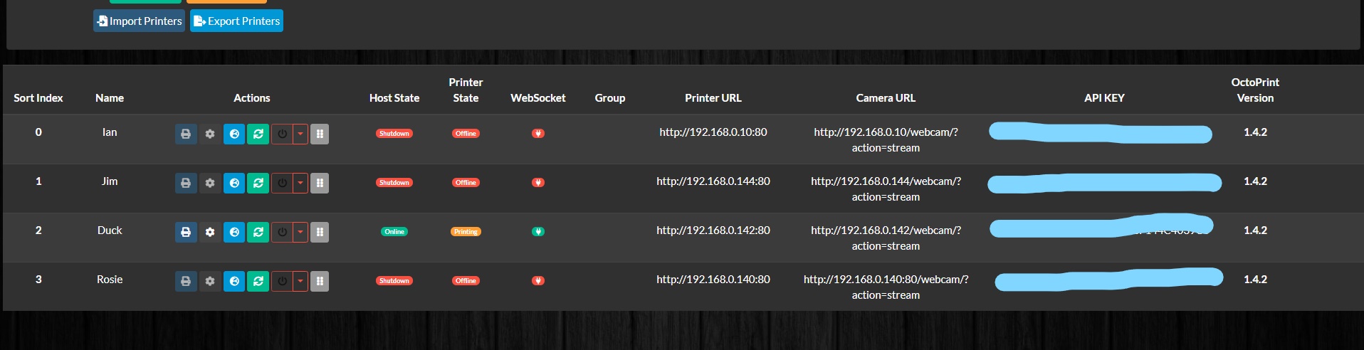 Prusa printers not communicating when using API or Application Keys ...