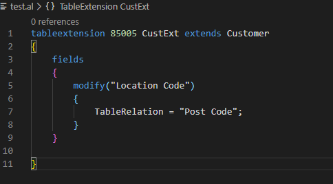 Changing TableRelation has no impact · Issue #5580 · microsoft/AL · GitHub