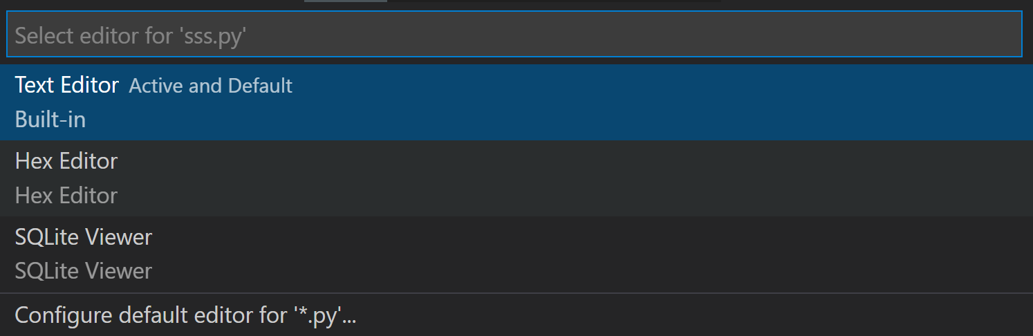 There is no `Reopen Editor With...` after reopened `untitled` editor via HexEditor · Issue #352 ...