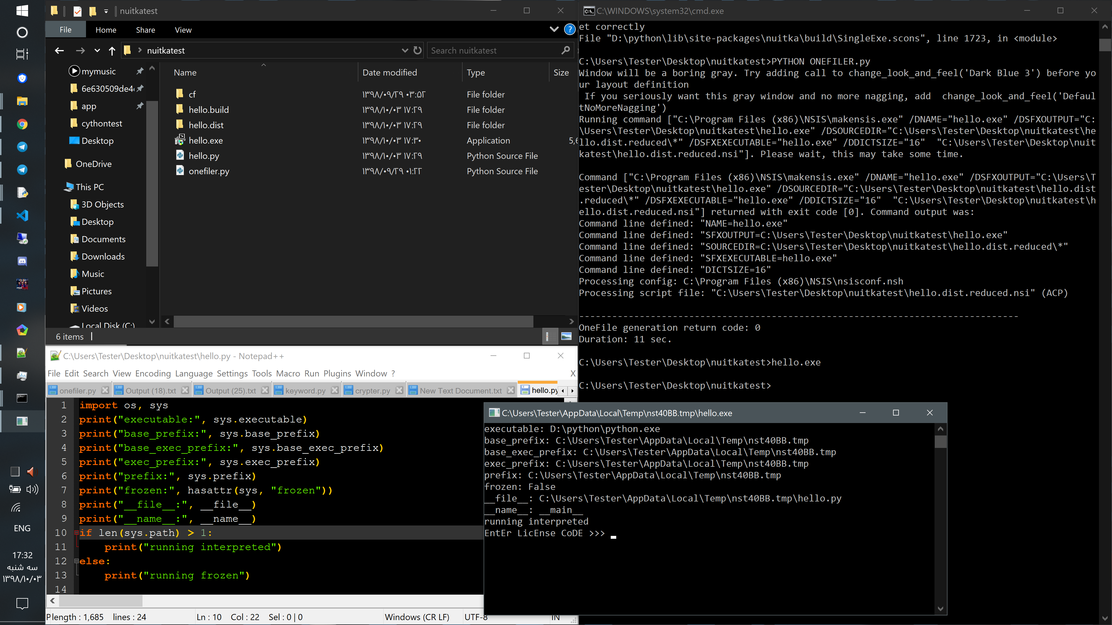 add --onefile method to one file all .dll and .pyd files. · Issue #594 · Nuitka/Nuitka · GitHub