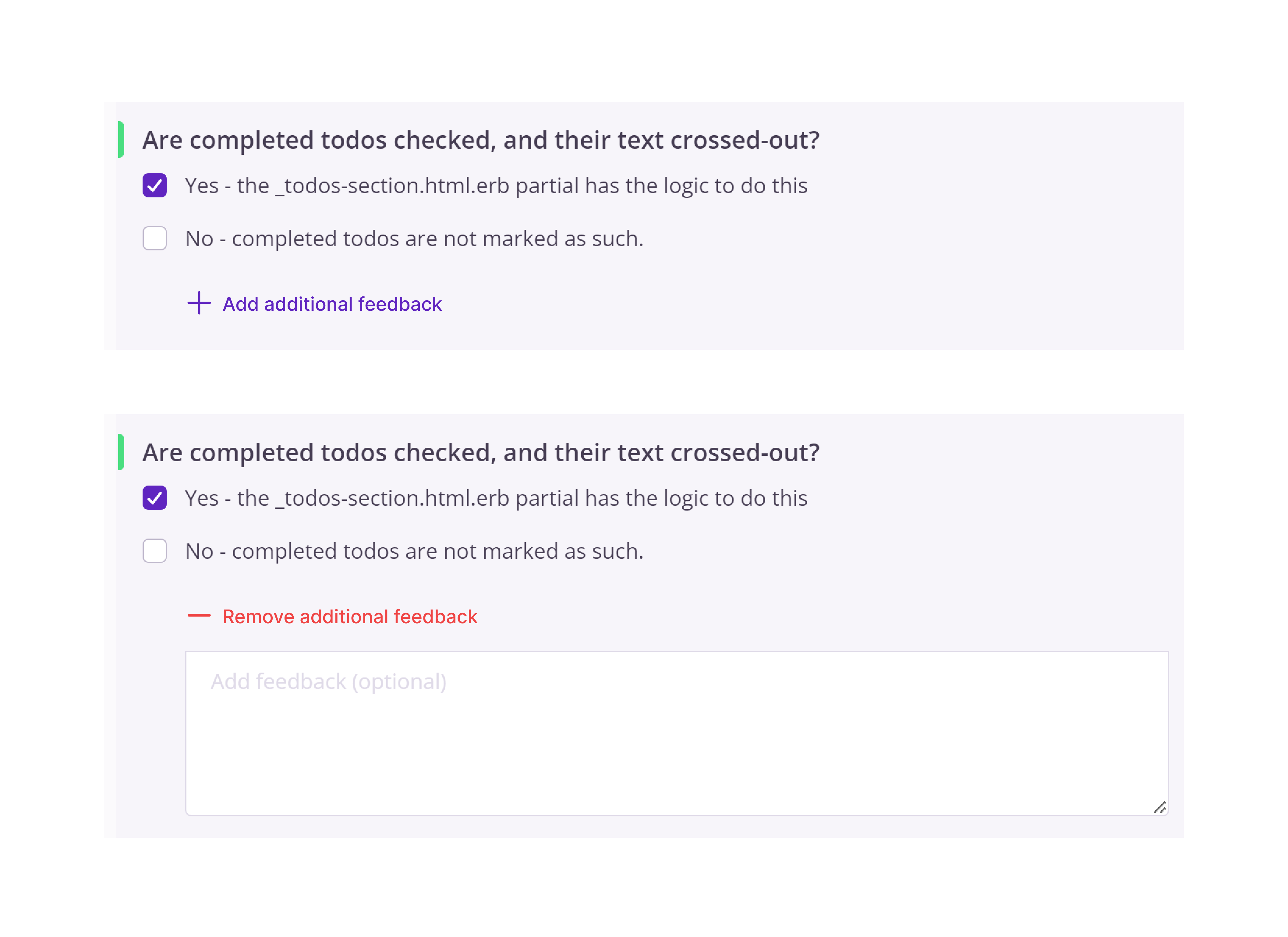 Avoid showing empty textbox after review checklist item selection · Issue #1003 · pupilfirst ...