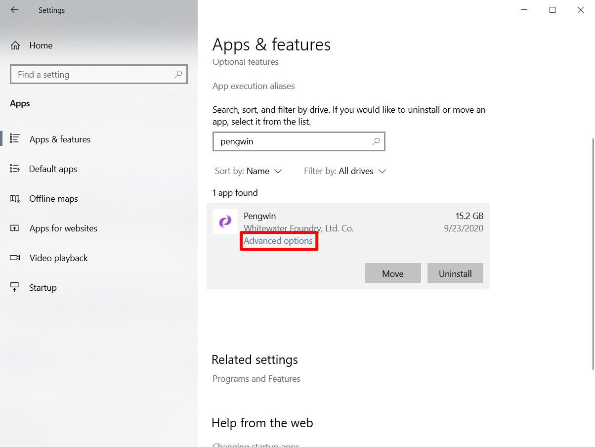 Pengwin-Setup still remain the packages after reset from Windows Apps · Issue #638 ...