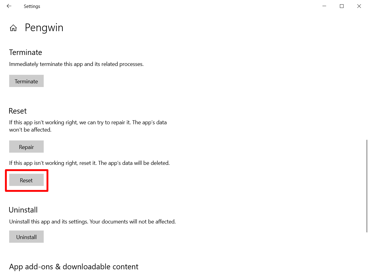 Pengwin-Setup still remain the packages after reset from Windows Apps · Issue #638 ...