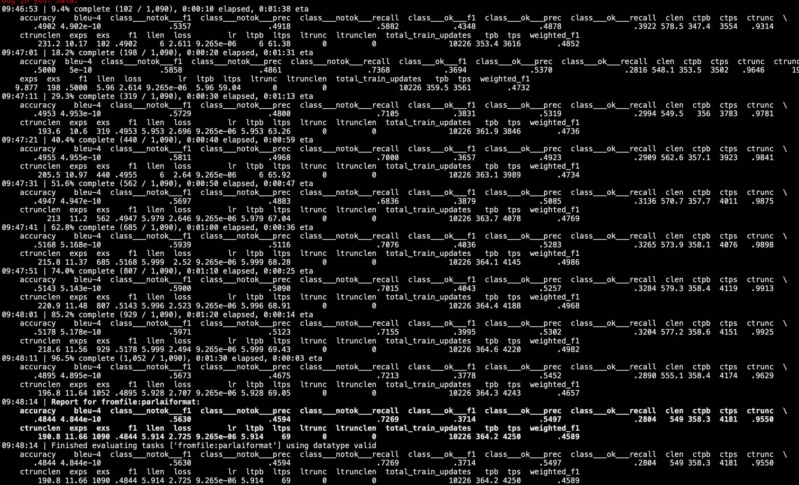 Can I just export all experiment results for every sample in test ...