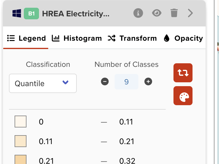 Number of classes will be reset to 5 after changing color map · Issue #1039 · UNDP-Data/geohub ...