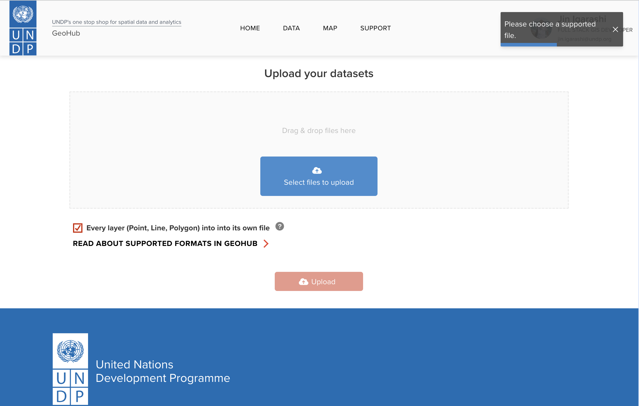 [BUG] Error notification is not shown when just a single file is dropped in zone · Issue #2063 ...