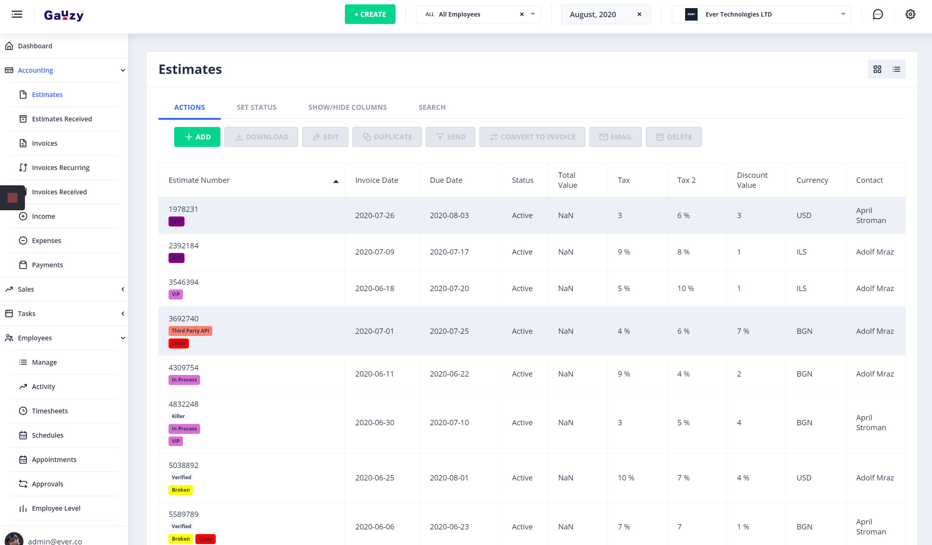 Feature: Seed payment information, invoice. Fix expense, income seed ...