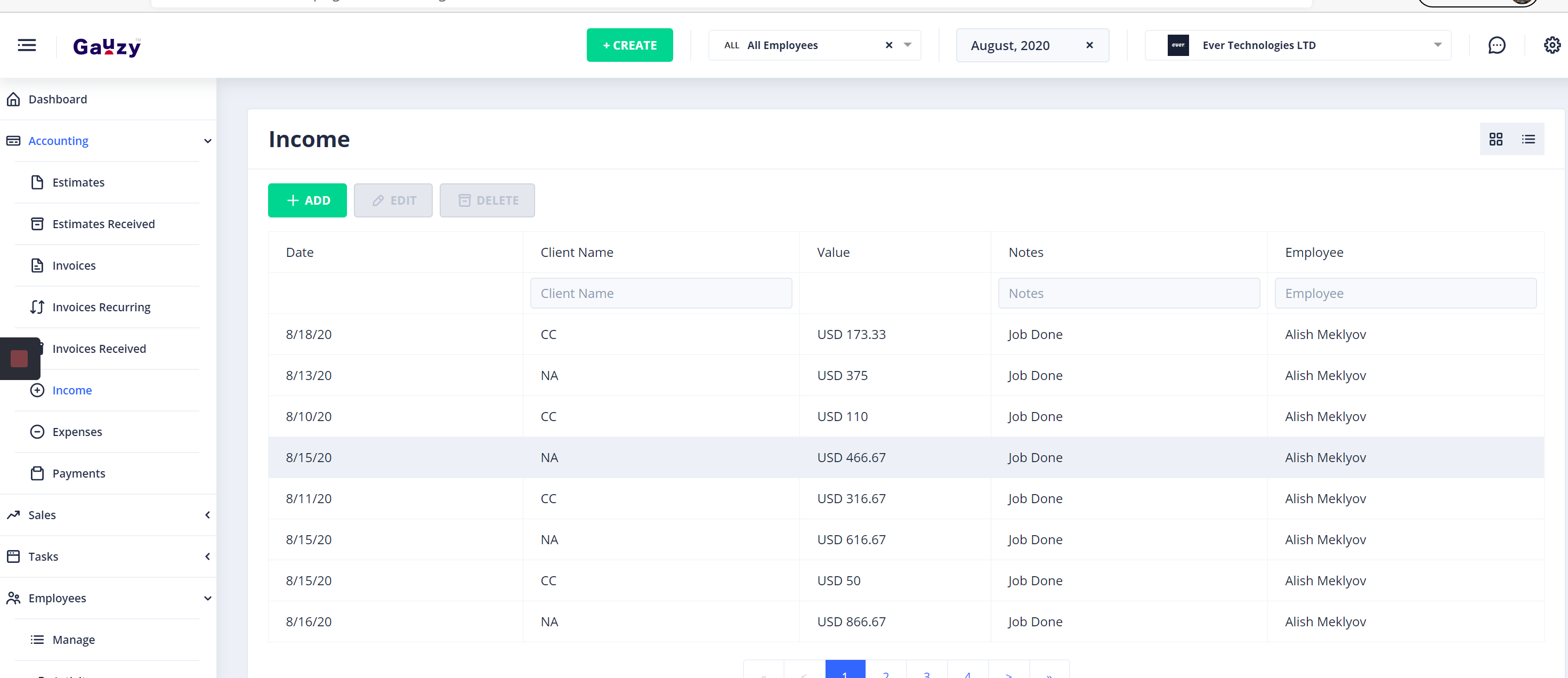 Feature: Seed payment information, invoice. Fix expense, income seed ...