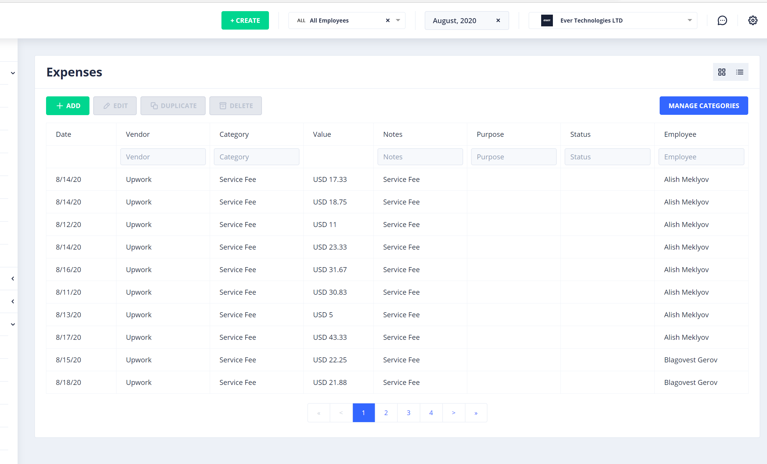 Feature: Seed payment information, invoice. Fix expense, income seed ...