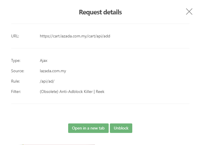 Whitelist cart.lazada.com.my/cart/api/add · Issue #4323 · reek/anti ...