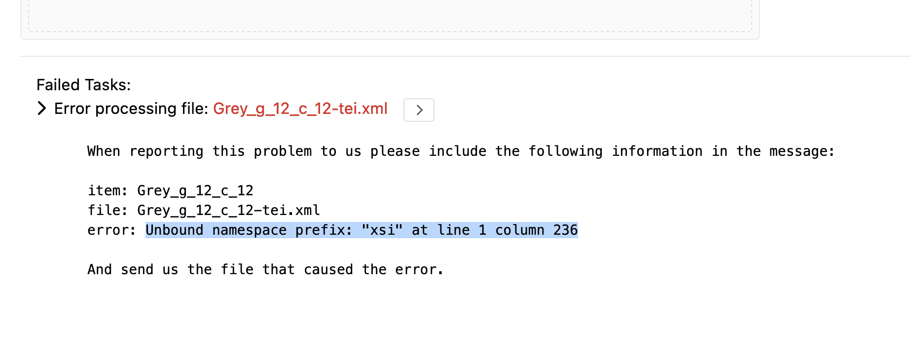 Unbound namespace prefix: "xsi" at line 1 column 236 · Issue #88 · CoEDL/nyingarn-workspace · GitHub