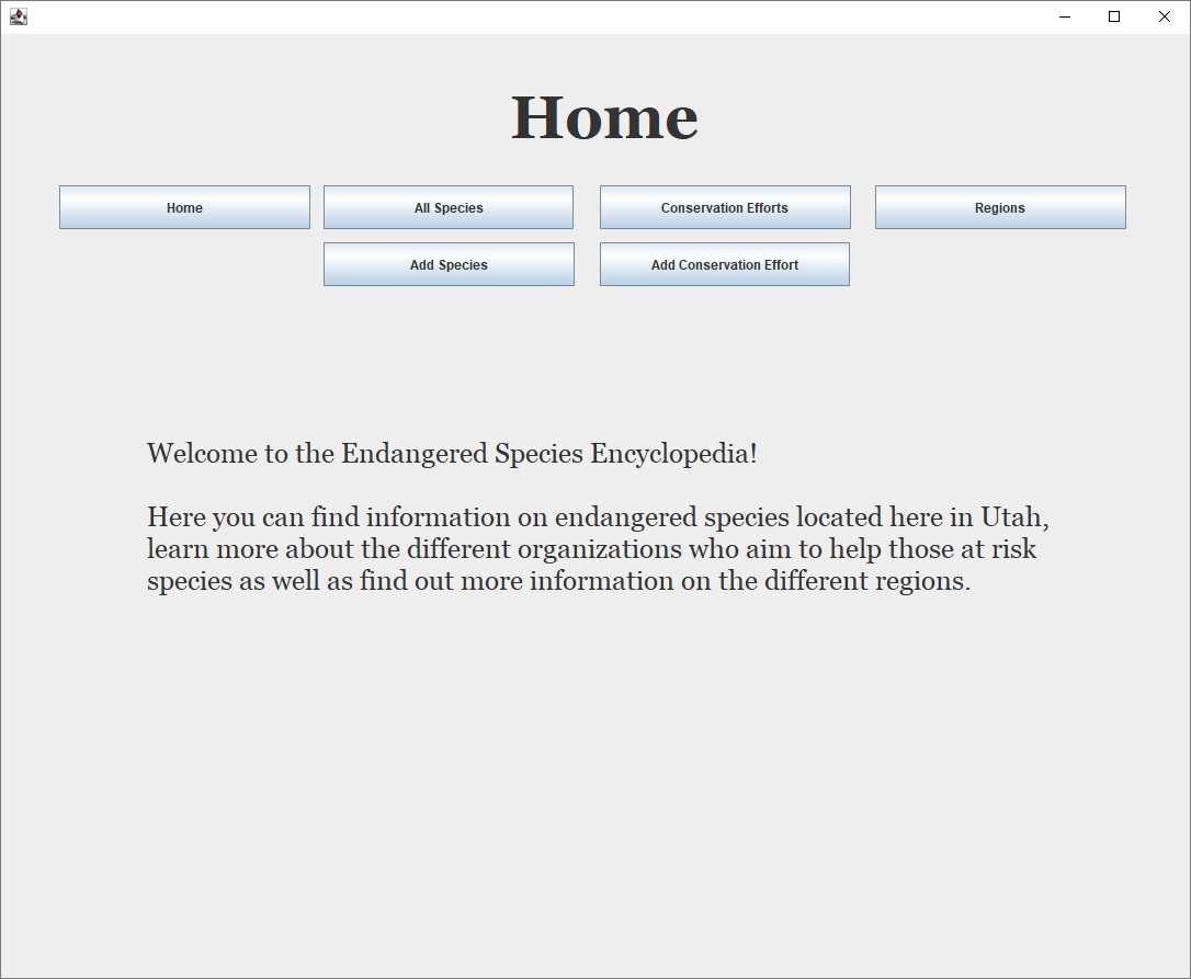 GitHub - pennych/endangered-species-database-app