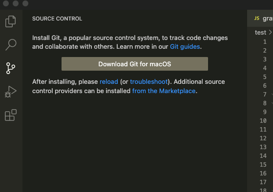Git tab stopped working in macOS · Issue #192205 · microsoft/vscode · GitHub