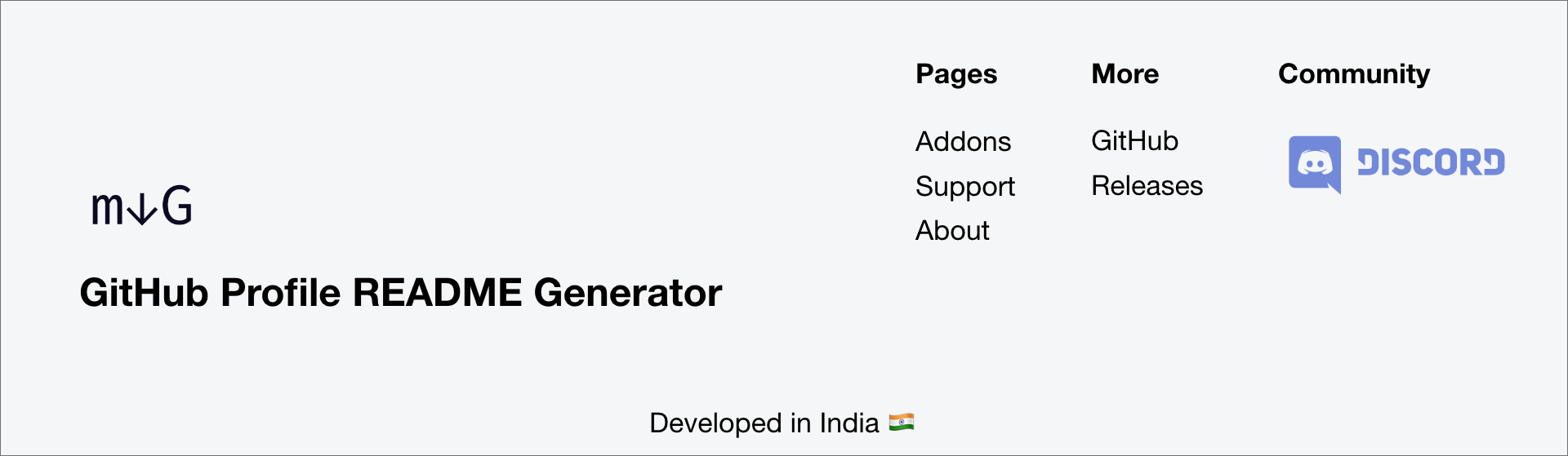 modify existing footer with new one · Issue #163 · rahuldkjain/github-profile-readme-generator ...