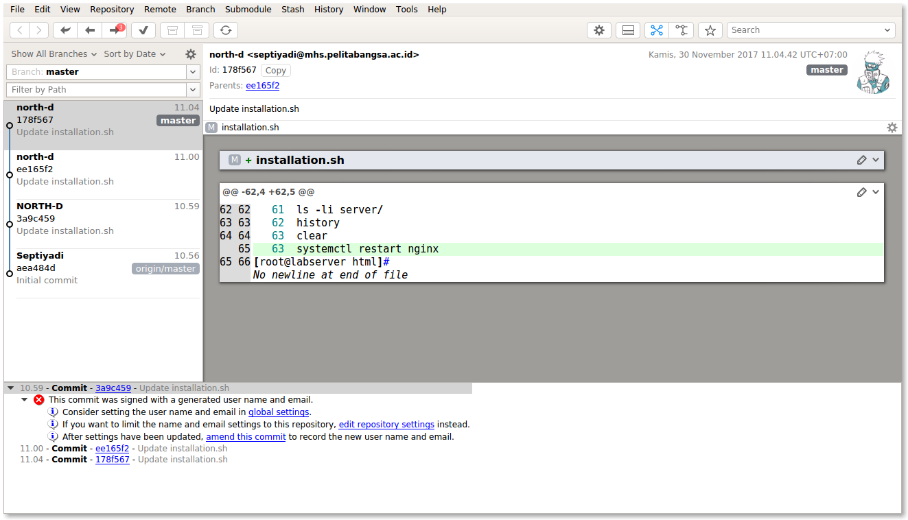 Set Username & Email for Authentication to Git on GitAHead · Issue #6 · geekdive/Issue ...