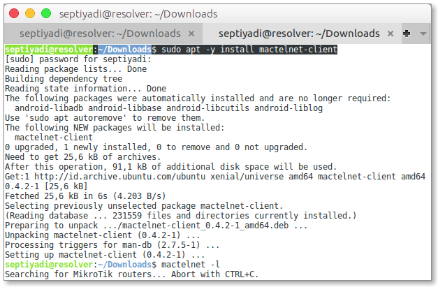 Remote MikroTik dengan Mengakses via Telnet Melalui Mac Address Router ...