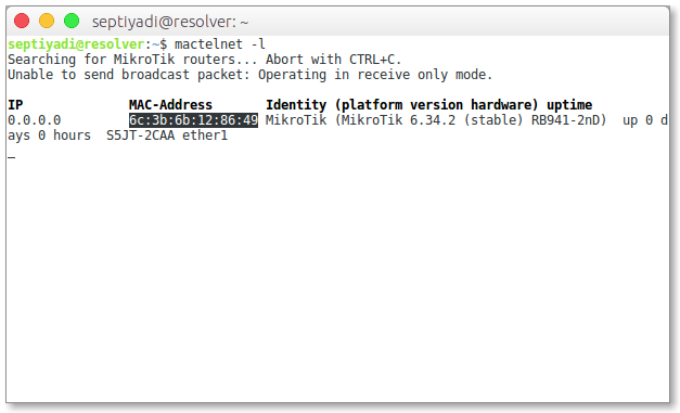 Remote MikroTik dengan Mengakses via Telnet Melalui Mac Address Router MikroTik · Issue #8 ...