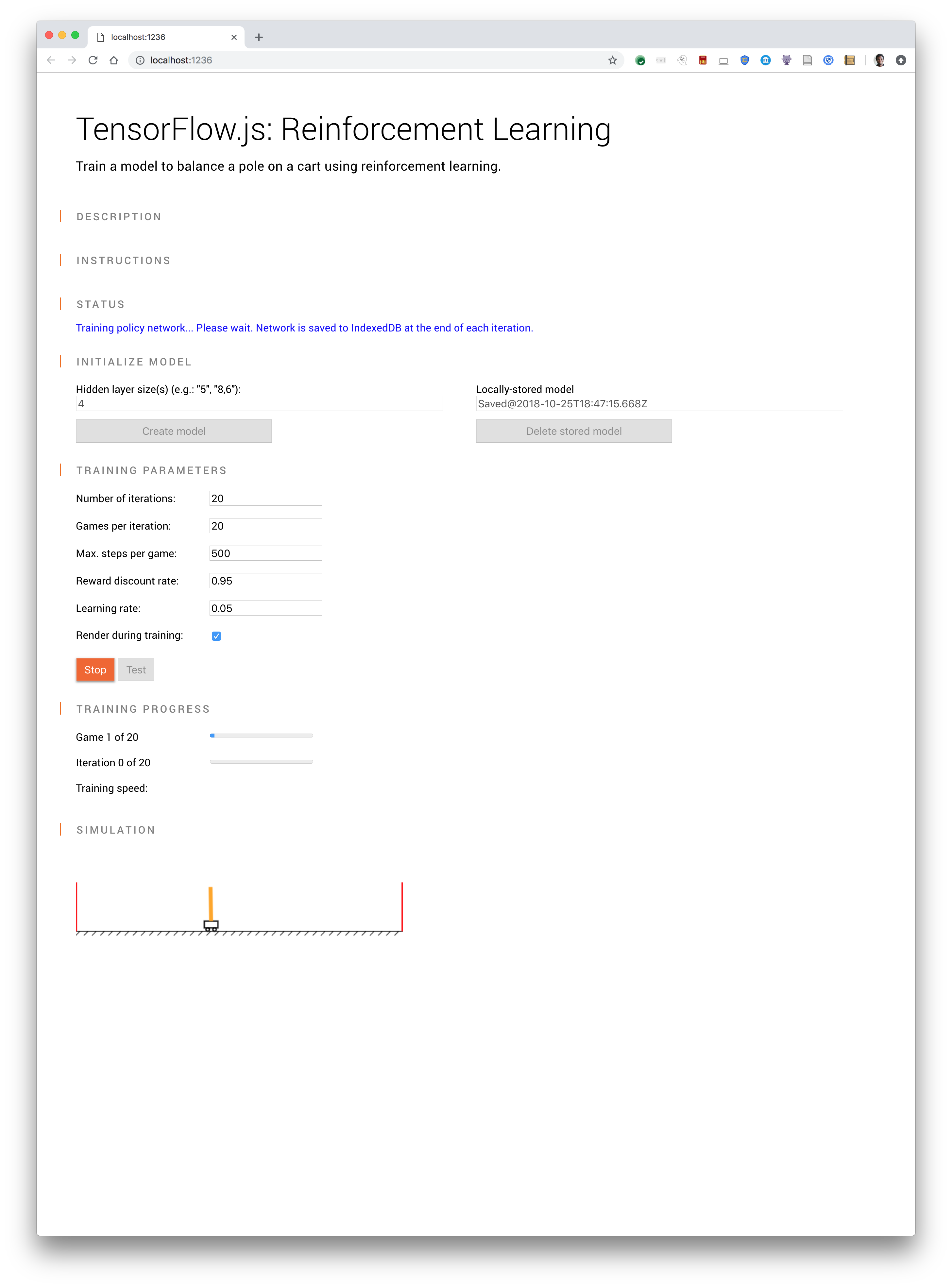 Integrate Tfjs Vis Refresh Look And Feel Of Examples Addition Rnn Cart Pole And Mnist By