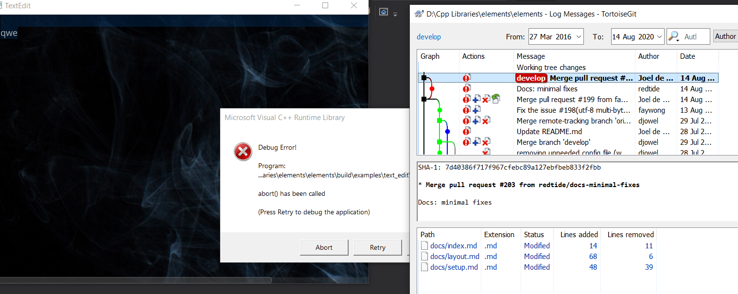 text_edit example seems to crash if backspace and type fast · Issue ...