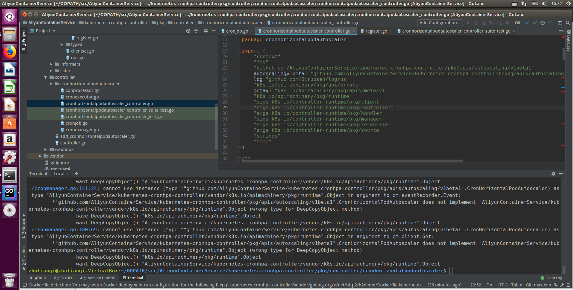 Builderror Go Build Errror · Issue 5 · Aliyuncontainerservicekubernetes Cronhpa Controller