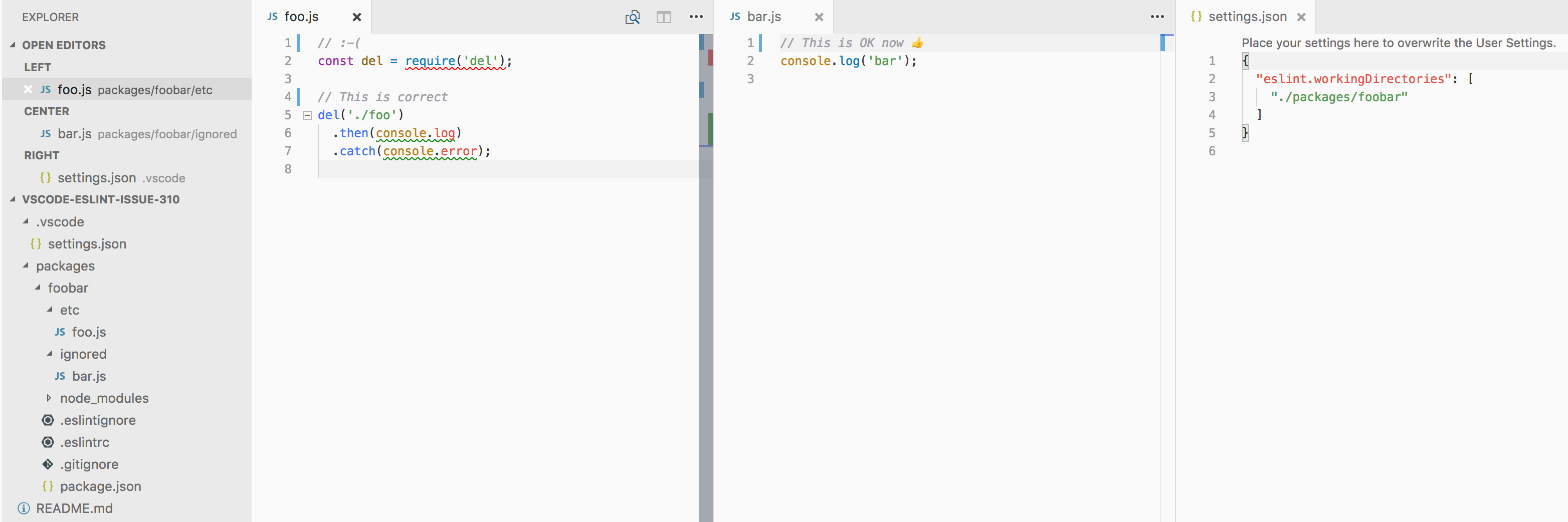 File path resolved incorrectly when using mono repo structure · Issue #310 · microsoft/vscode ...