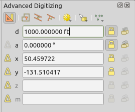 Advanced digitizing tool not drawing correctly when distances are in feet · Issue #53899 · qgis ...