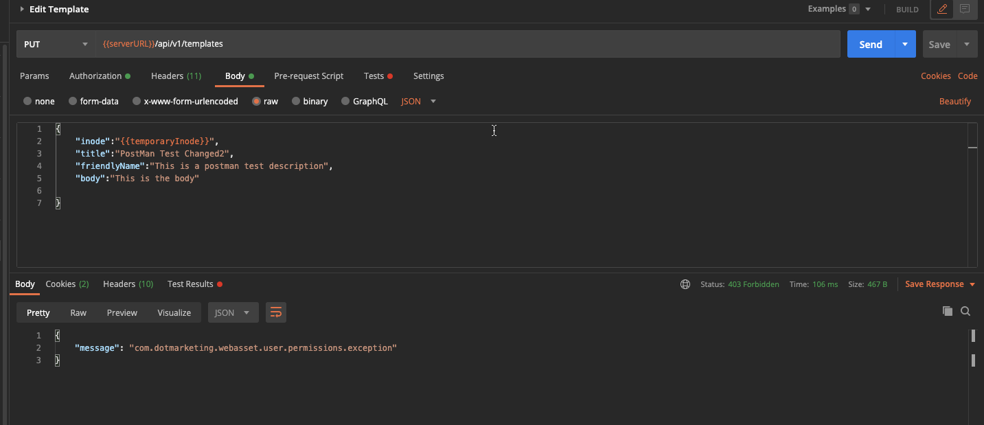 Template Rest API CRUD · Issue #19096 · dotCMS/core · GitHub