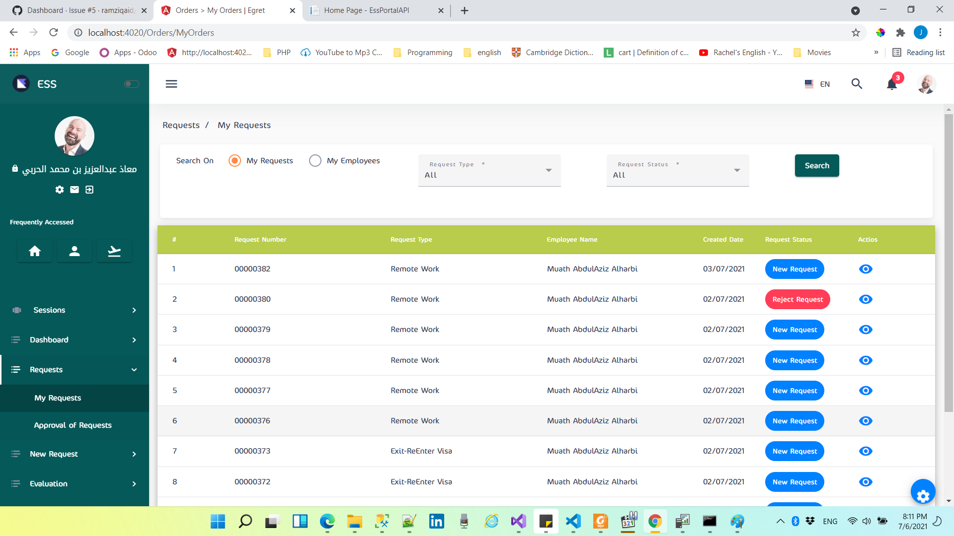 GitHub - ramziqaid/Ess-Employee-Portal