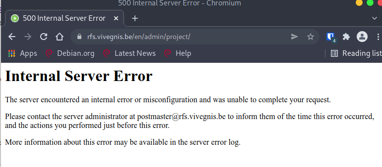 HTTP 500, End of Script output error · Issue #3298 · kimai/kimai · GitHub