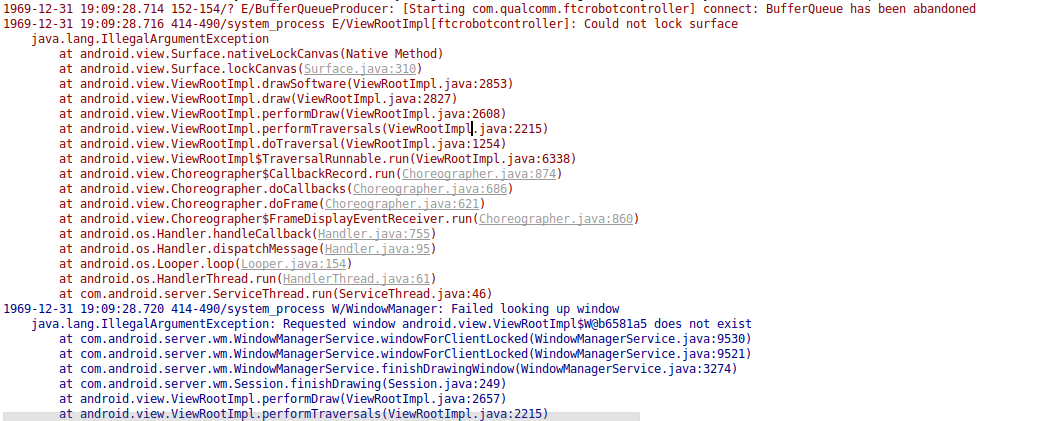 RC App Crashes on Launch and then Relaunches, ending debug session in ADB · Issue #239 · FIRST ...