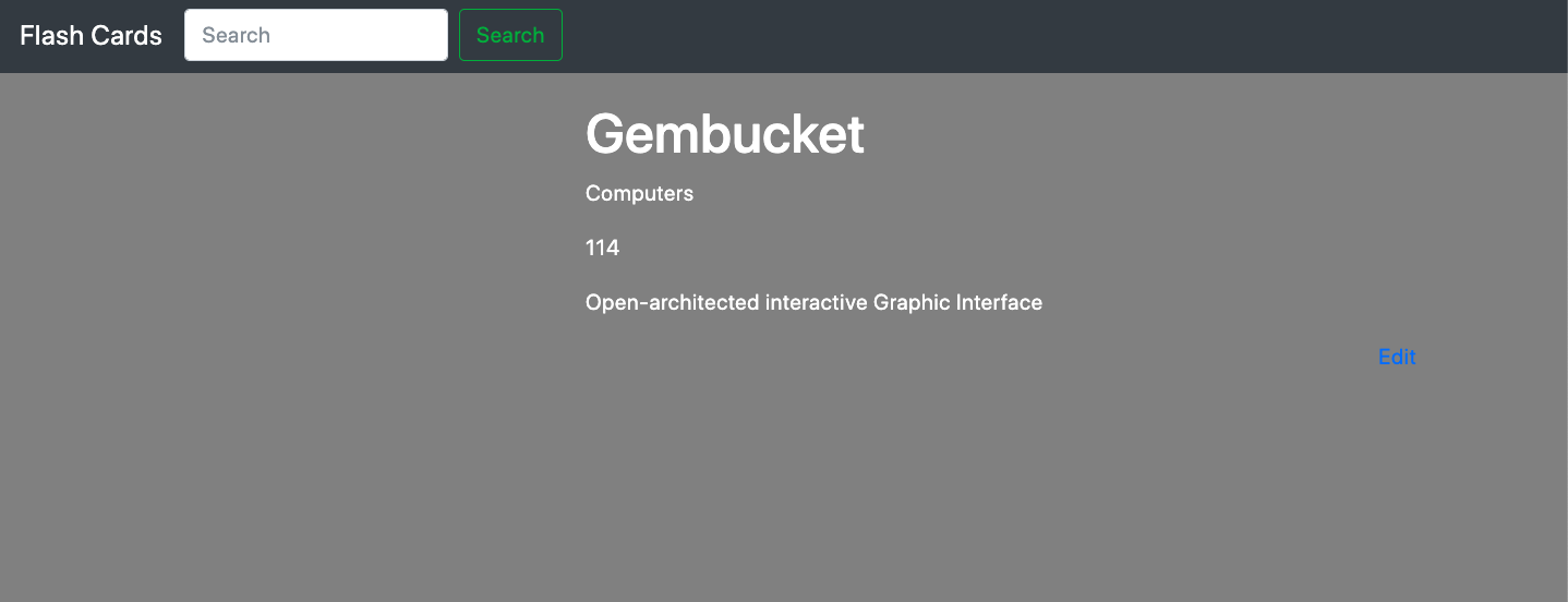 GitHub - StephanieCherubin/Flash-Cards: Random Note Cards with Pagination and Search