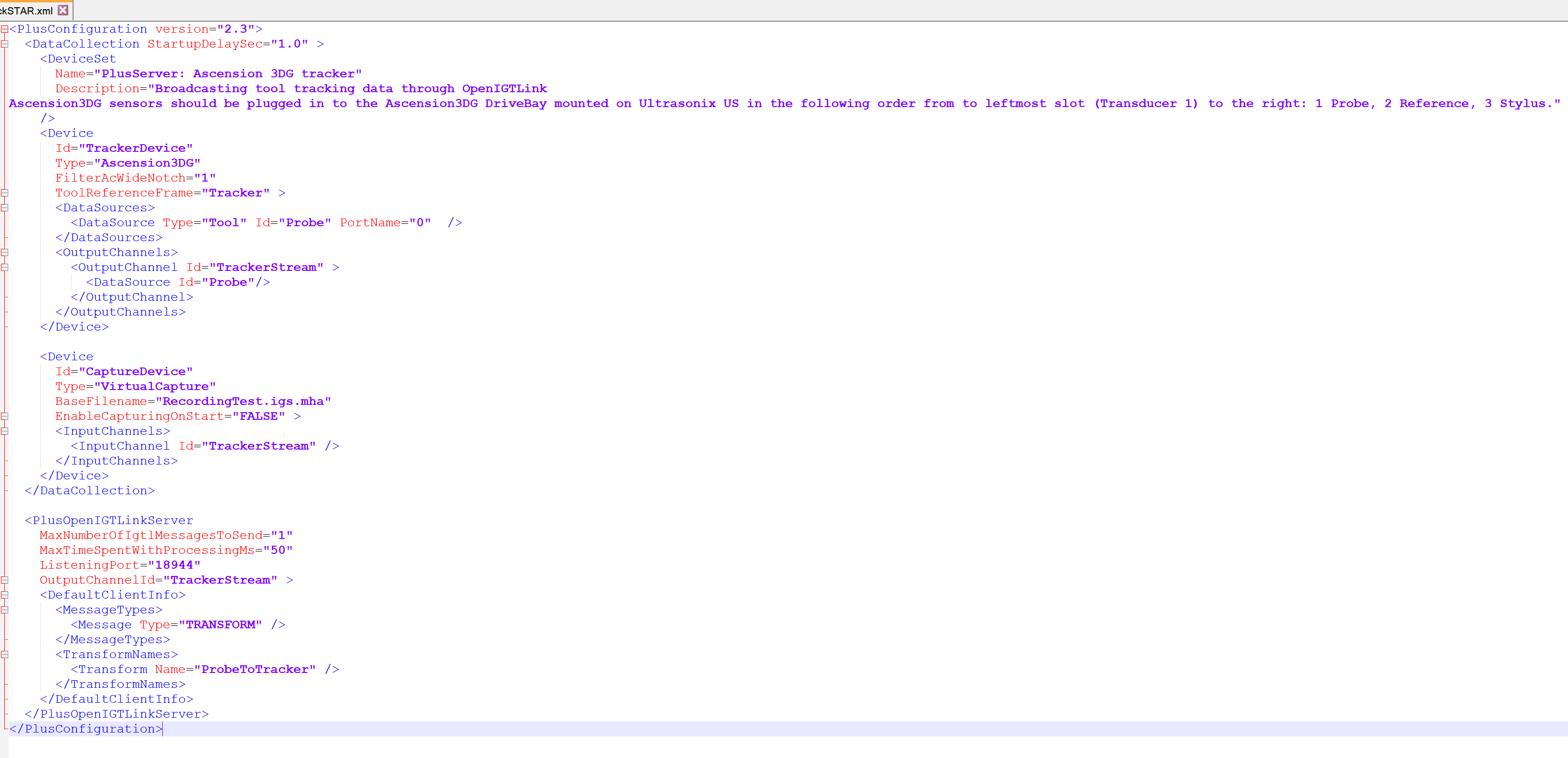 TrackSTAR transform not available in OpenIGTLinkIF · Issue #621 · PlusToolkit/PlusLib · GitHub