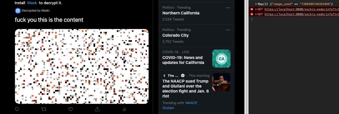 [Bounty] Extend Image Encryption in Twitter · Issue #1947 · DimensionDev/Maskbook · GitHub