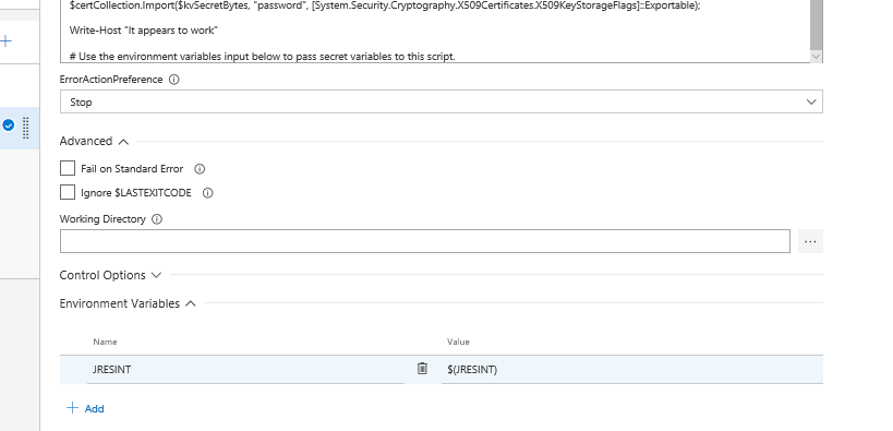 Powershell Inline Deletes Environment Variables On Edit · Issue 7624 · Microsoftazure