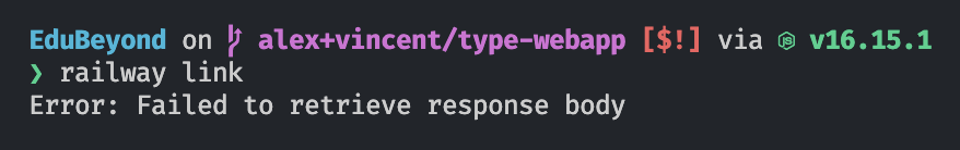 Add proper `you are not logged in to railway` error instead of vague `Error: Failed to retrieve ...