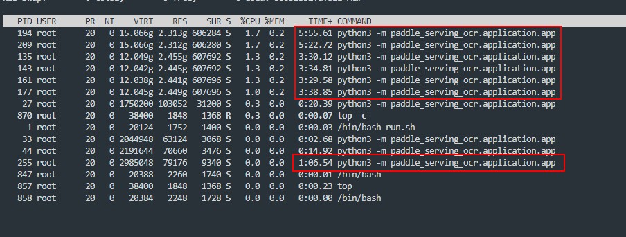 paddle-serving pipeline模式，启动后为什么会创建多个进程 · Issue #6489 · PaddlePaddle/PaddleOCR · GitHub