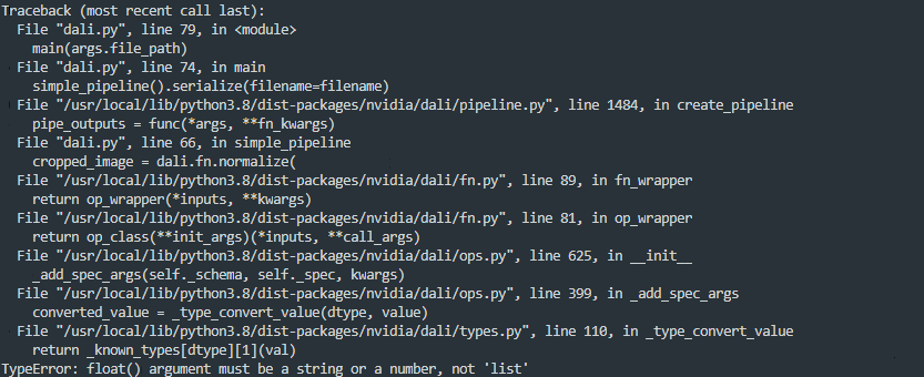 Invalid argument: model input must specify 'dims' for xxxx · Issue #4840 · NVIDIA/DALI · GitHub