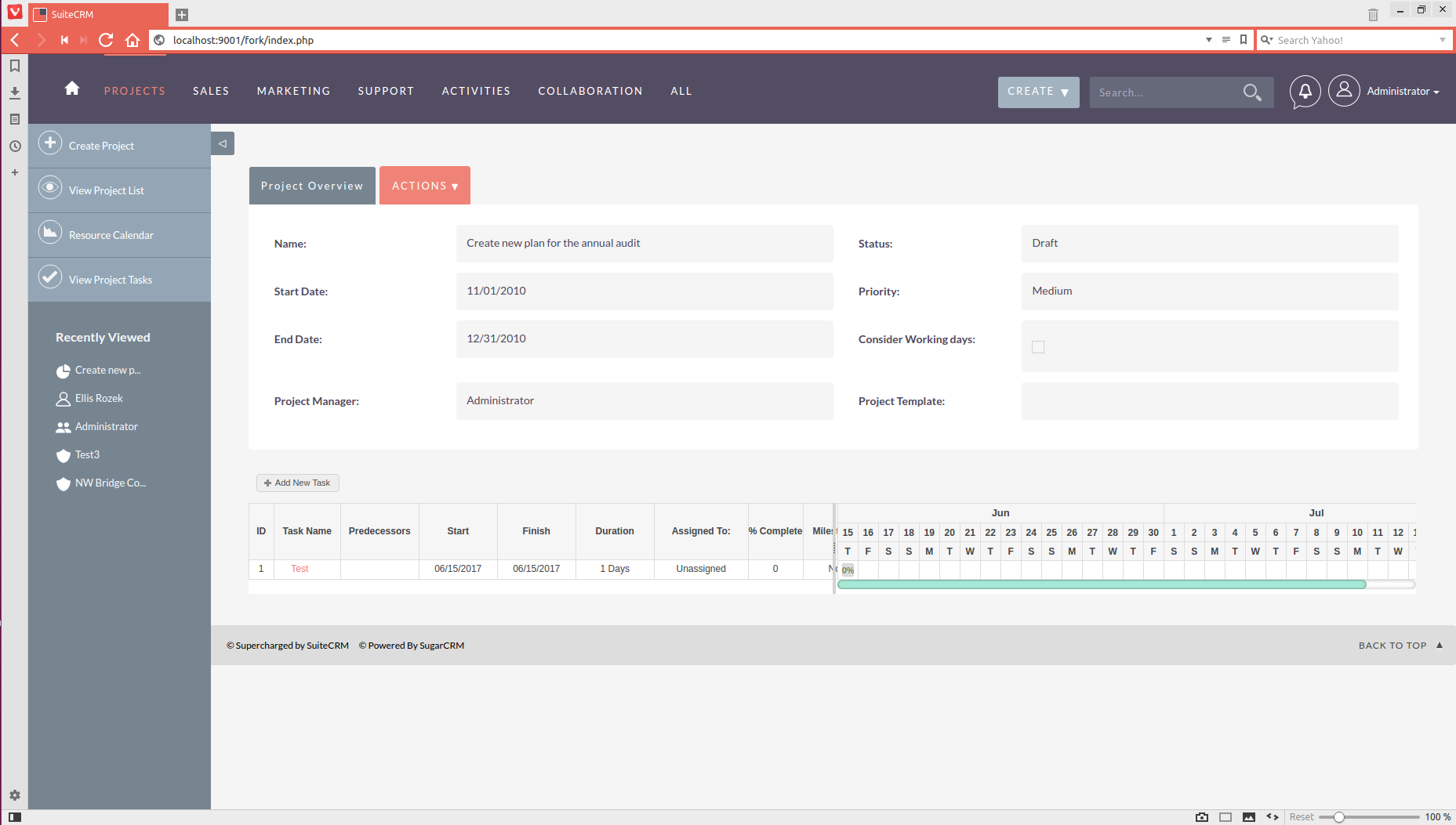 Gantt chart fails to render · Issue #3711 · salesagility/SuiteCRM · GitHub