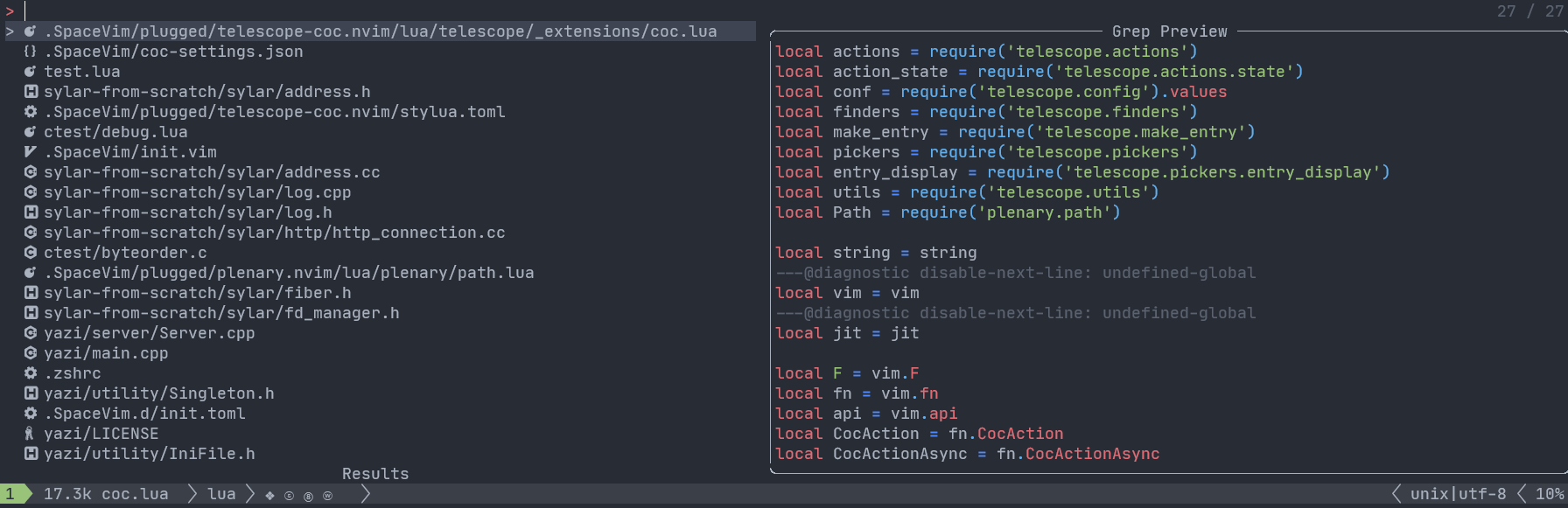Strange result with `mru` · Issue #41 · fannheyward/telescope-coc.nvim · GitHub