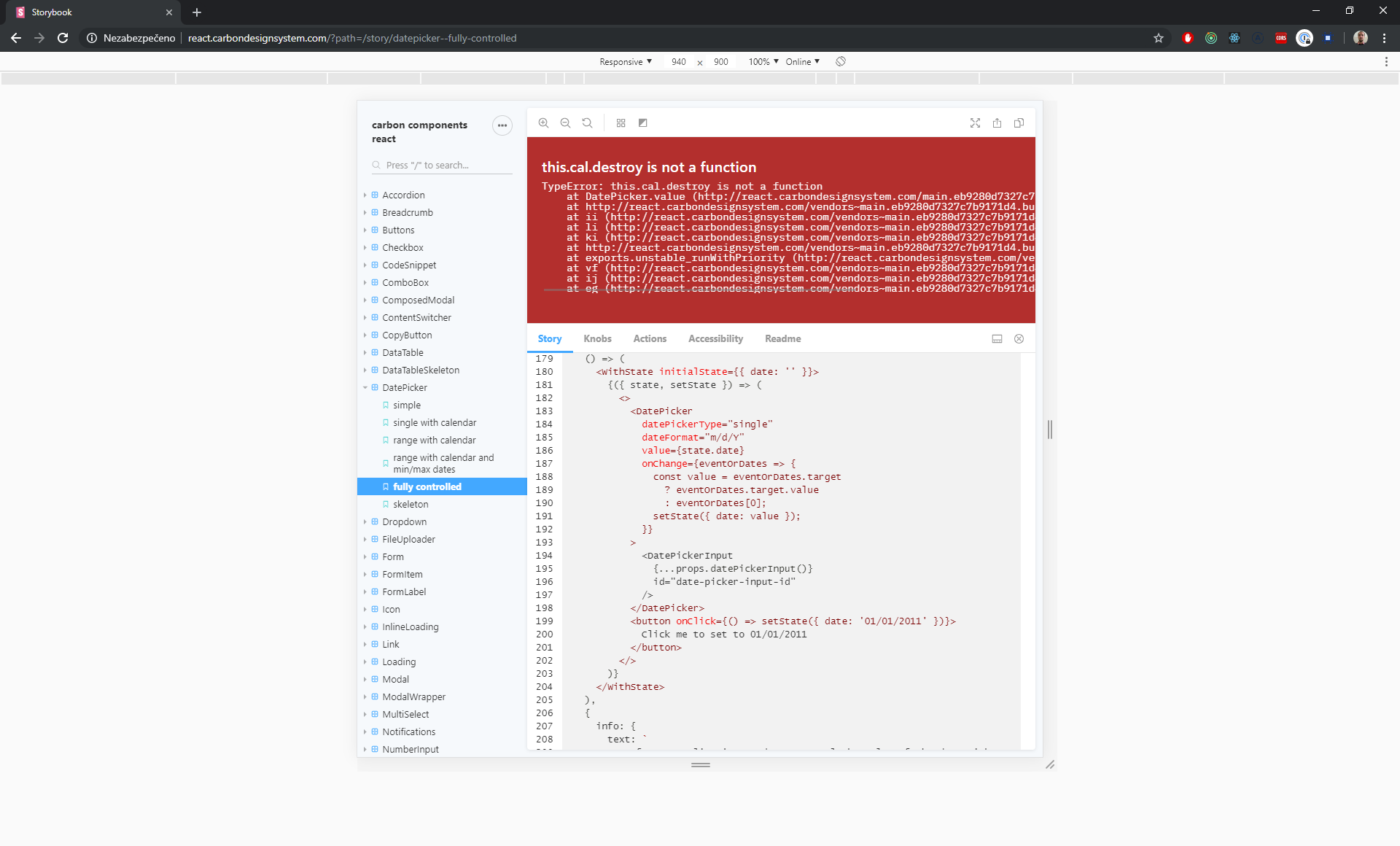 DatePicker fully controlled has TypeError on smaller devices · Issue ...
