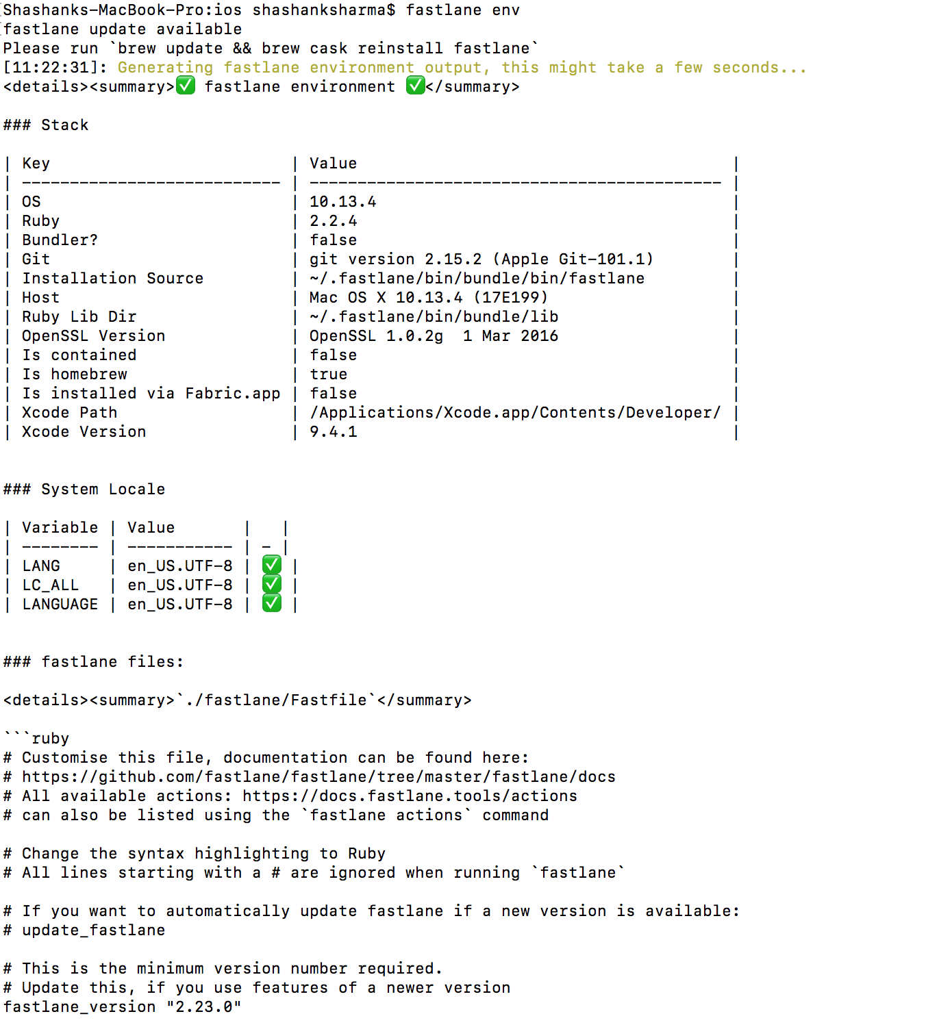 Fastlane at two locations (how to uninstall) · Issue #12962 · fastlane/fastlane · GitHub
