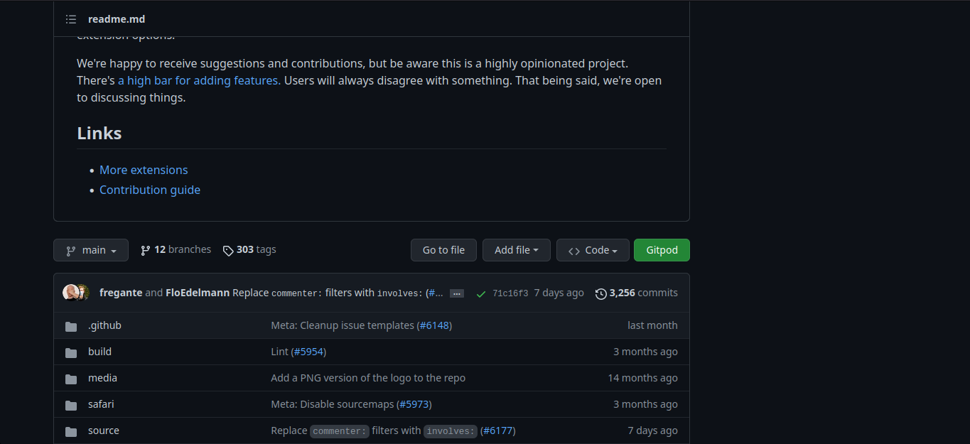 Show readme above code (special case) · Issue #6190 · refined-github/refined-github · GitHub