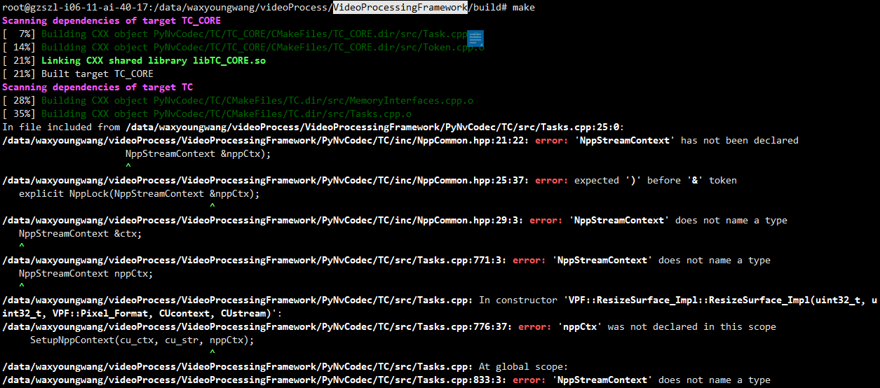 build error！ · Issue #54 · NVIDIA/VideoProcessingFramework · GitHub