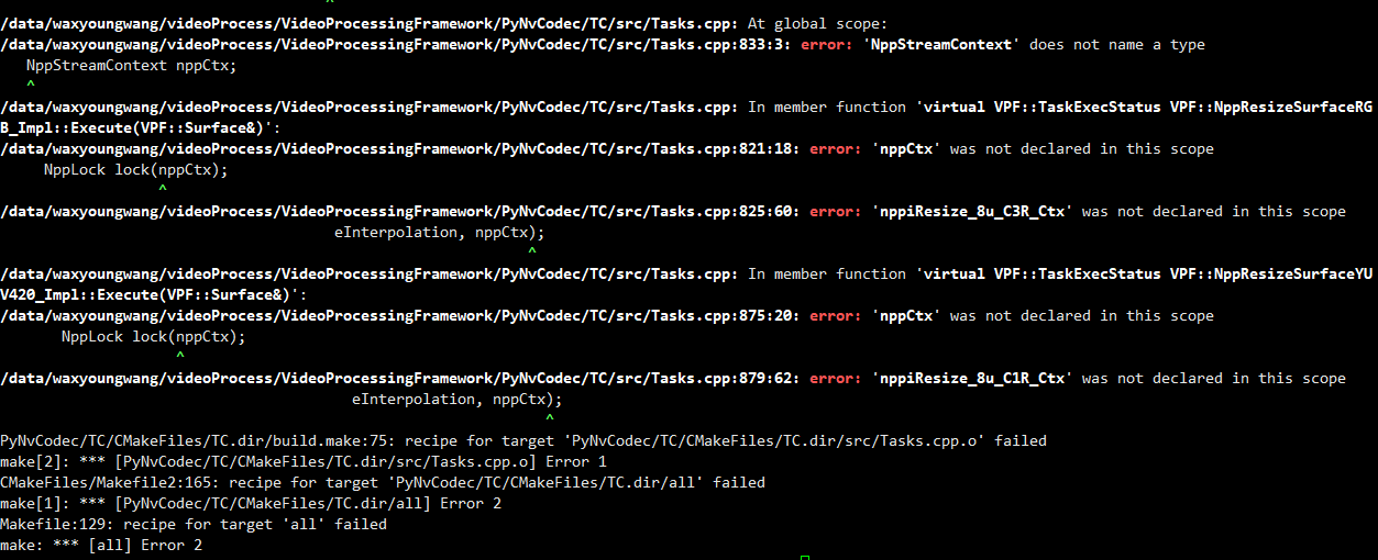 build error！ · Issue #54 · NVIDIA/VideoProcessingFramework · GitHub