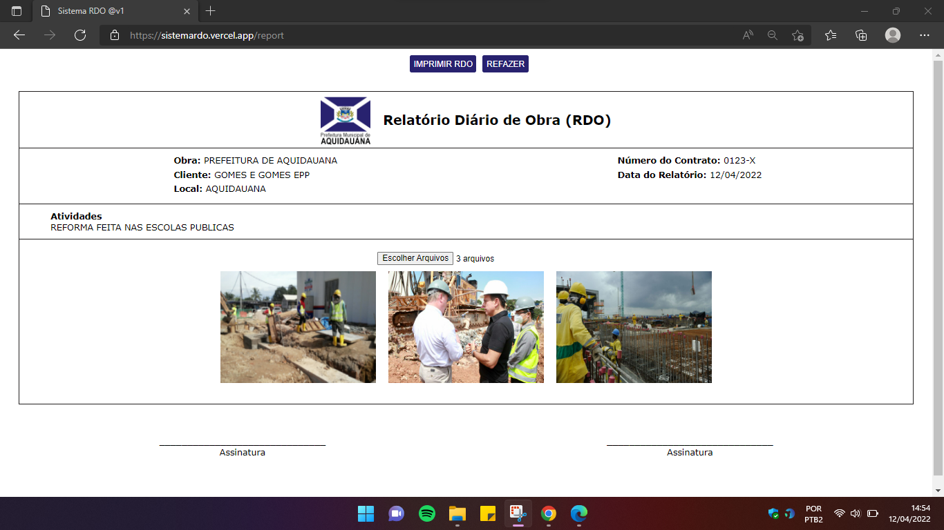 GitHub - thiagodau/sistemardo: Sistema de Relatório de Obras